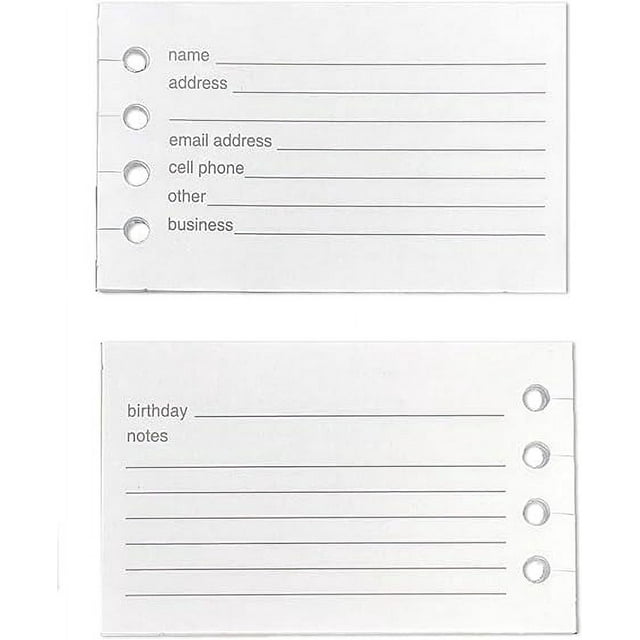 Meadowsweet Kitchens Address Book Refill Pages for Tracking Contact ...