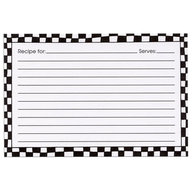 LotFancy 60 Count Plain Lined Note Recipe Cards, 4x6 in, Double Sided ...