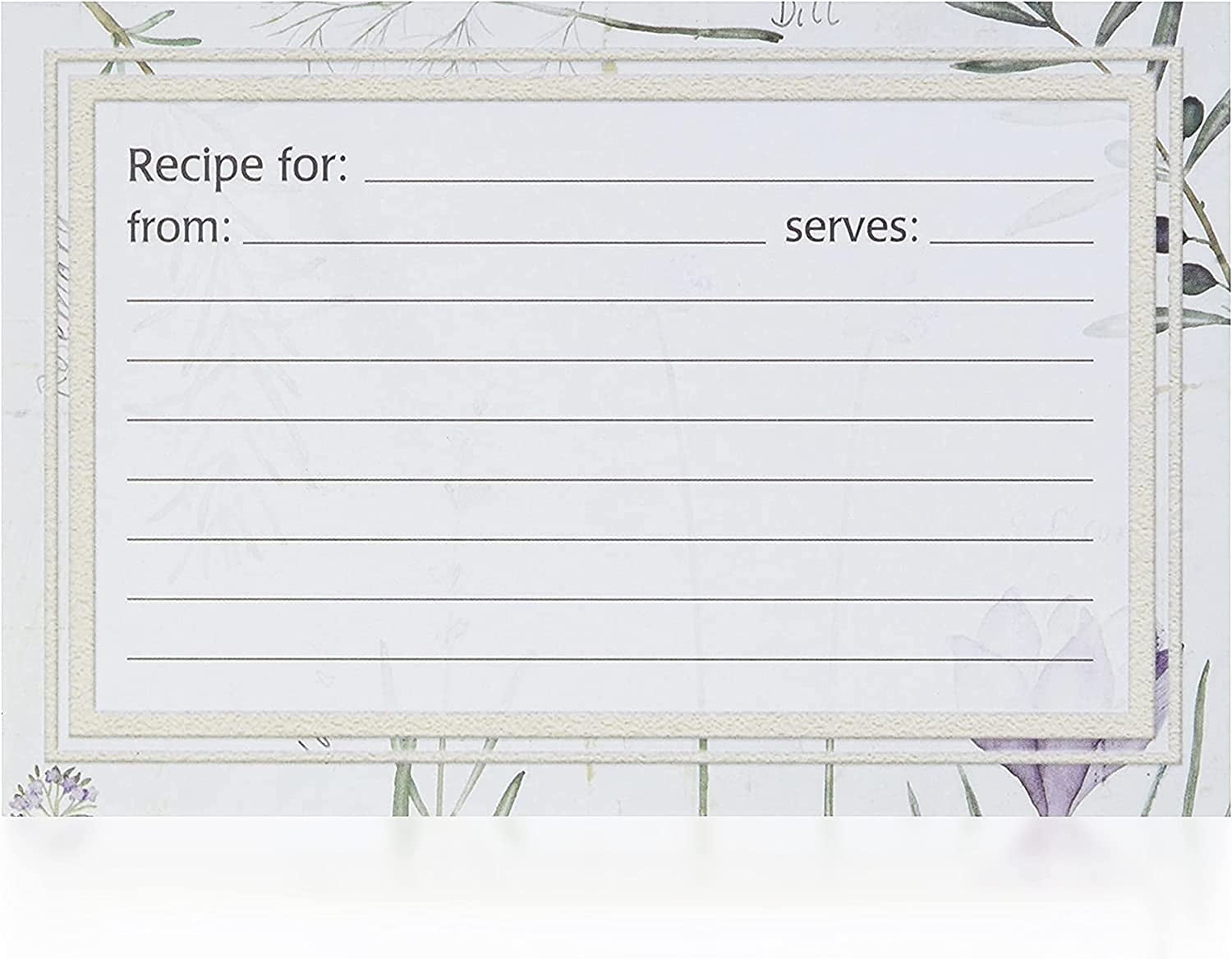 Meadowsweet Kitchens Recipe Card Set - Botanical Treasures - Walmart.com