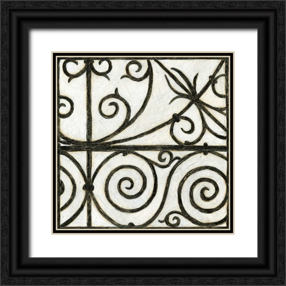 Meagher, Megan 12x12 Black Ornate Wood Framed with Double Matting ...