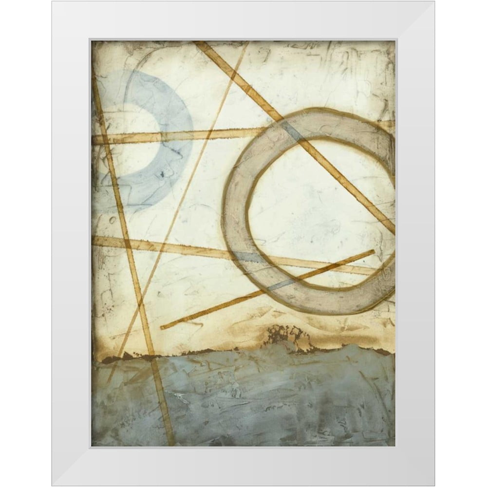 Meagher, Megan 12x14 White Modern Wood Framed Museum Art Print Titled - Intersections II ...
