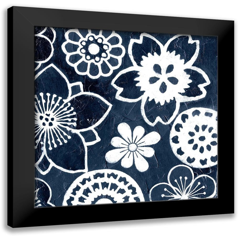 Meagher, Megan 20x20 Black Modern Framed Museum Art Print Titled - Navy ...