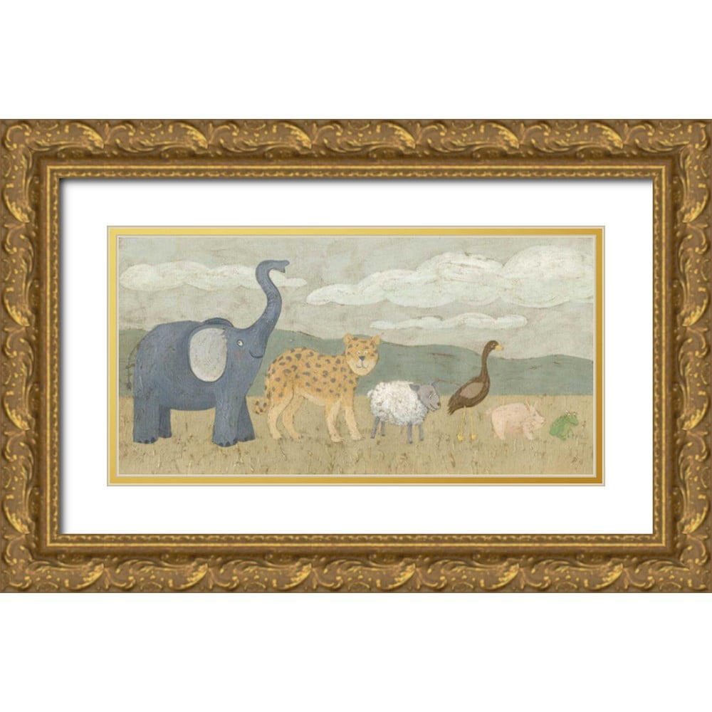 Meagher, Megan 32x18 Gold Ornate Wood Framed with Double Matting Museum ...