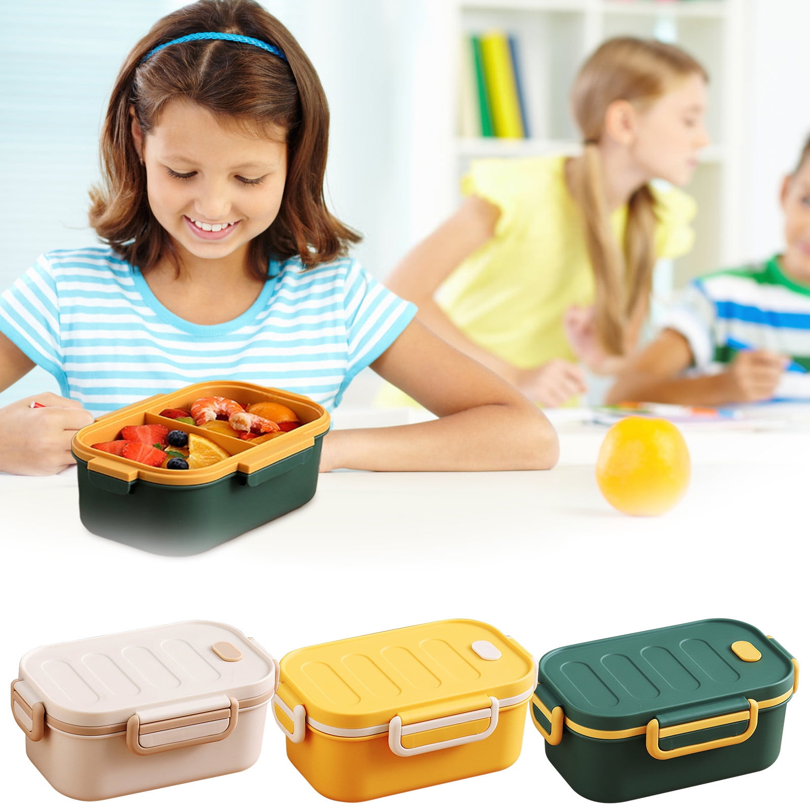 Meal Container Double Layer Portable Meal Carrier 1000ml, Sealed Leak ...