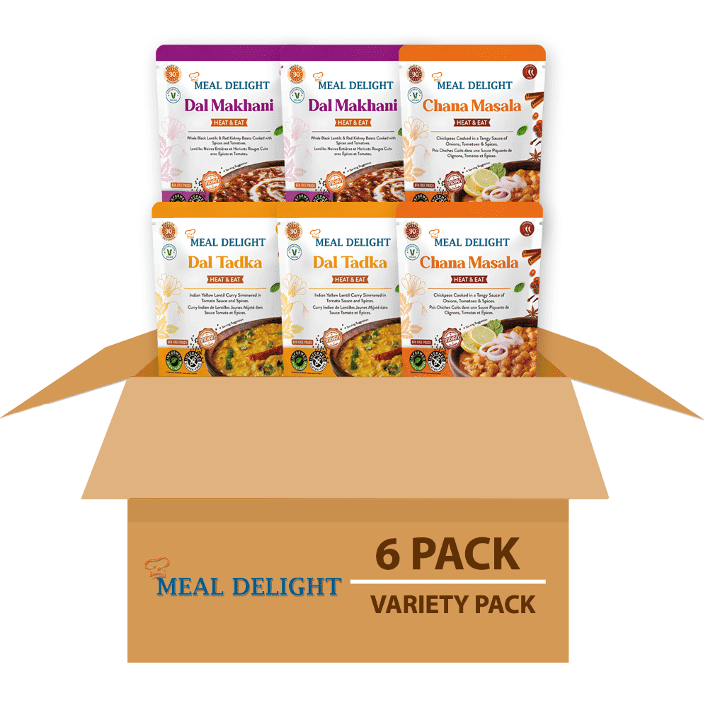 Meal Delight Dal Makhani, Dal Tadka, Chana Masala, 10 Ounce Variety ...