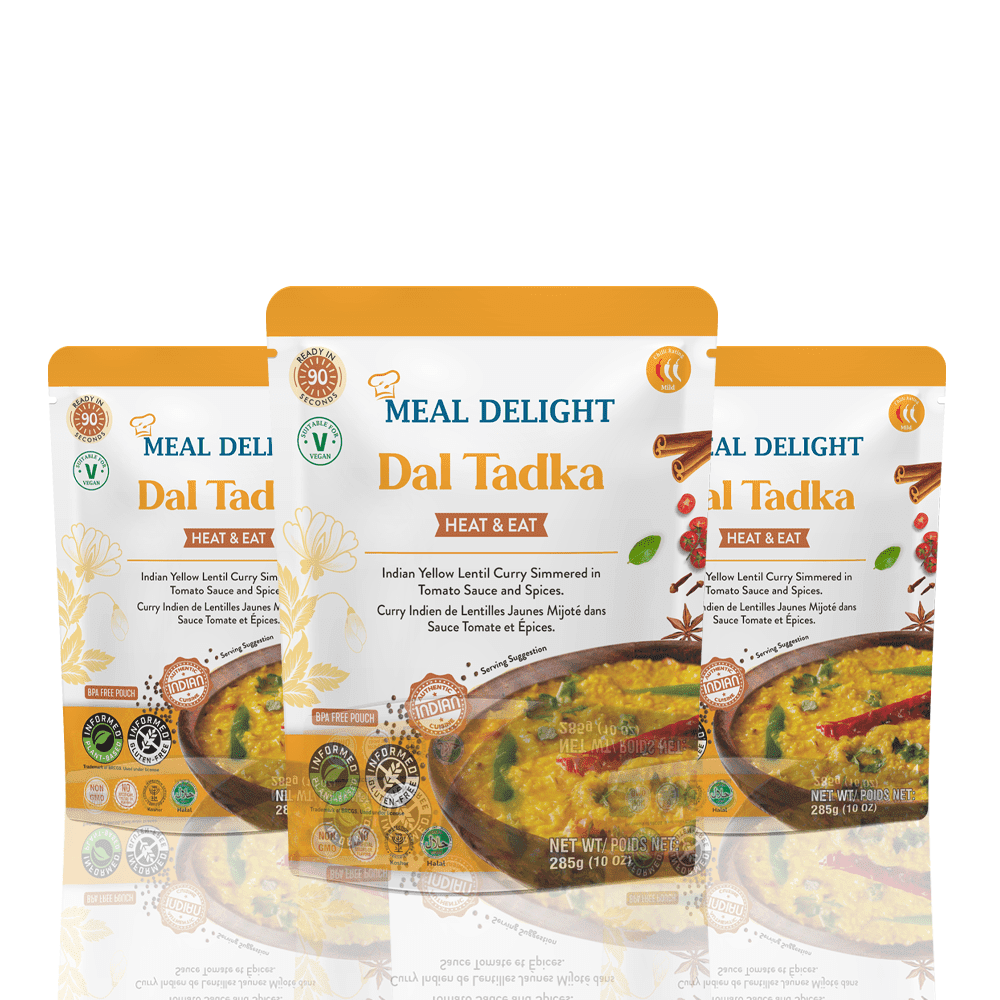 Meal Delight Yellow Dal Tadka Curry, Vegan, Gluten Free, 10 Ounce Pack ...