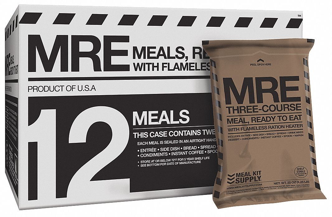 Meal Kit Supply Emergency Food Ration Packet,140 oz,PK12 MKA-001 ...