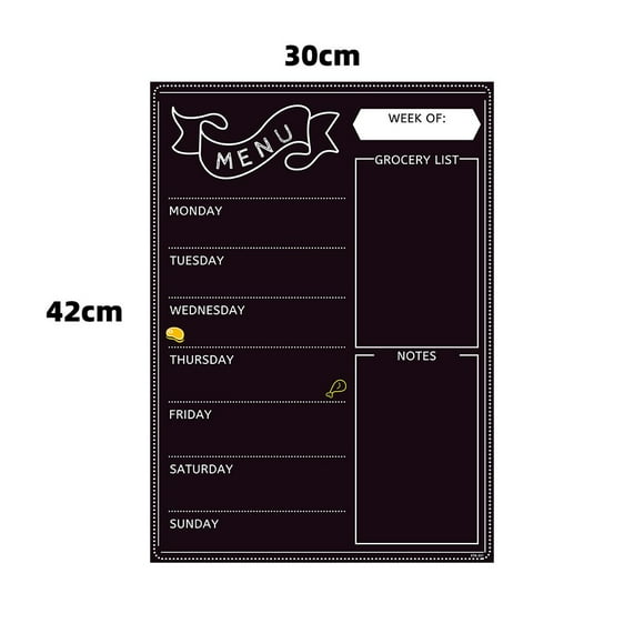Magnetic Meal Planner Fridge