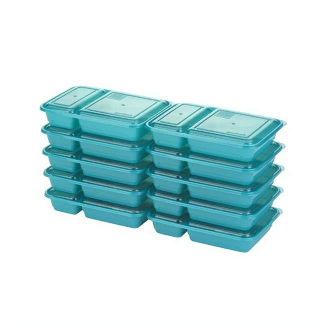 Meal Prep 2 Container, Blue - Pack of 10 - Walmart.com