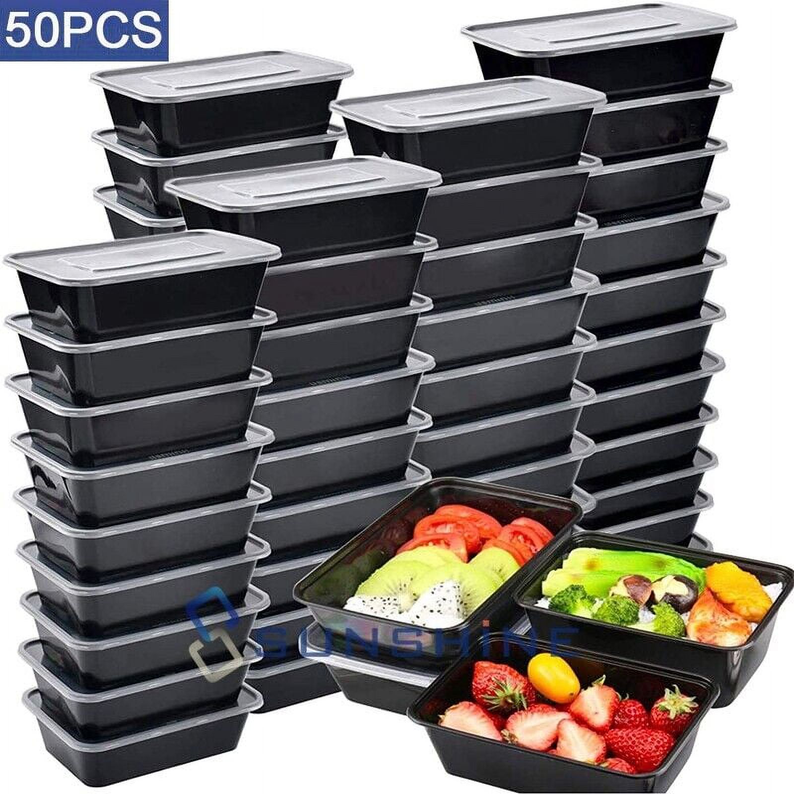 Meal Prep Containers Reusable Food Storage Disposable Plastic Lunch Box ...