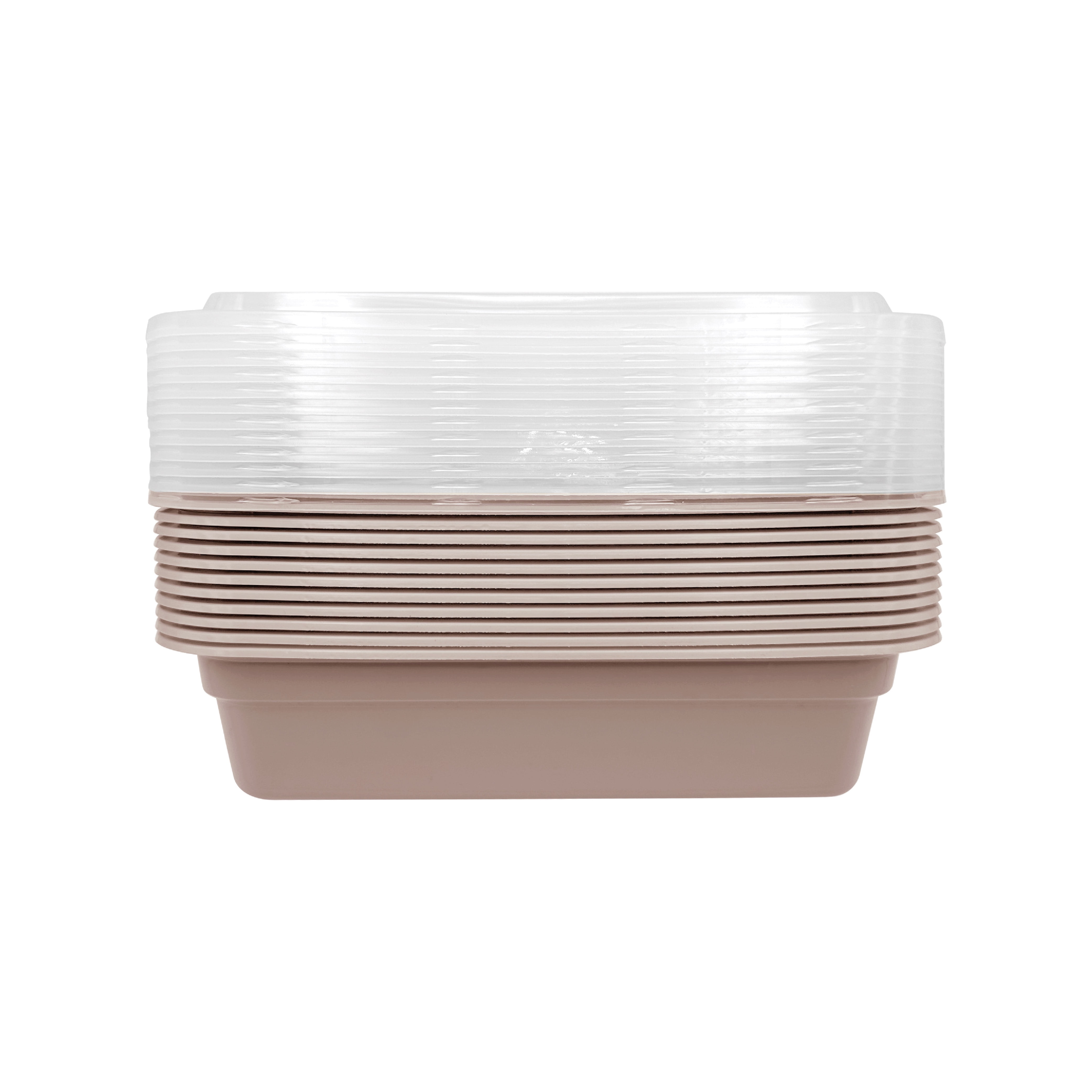 JUST COOK 24-Piece Meal Prep Set, Freezer & Microwave-Safe Plastic ...