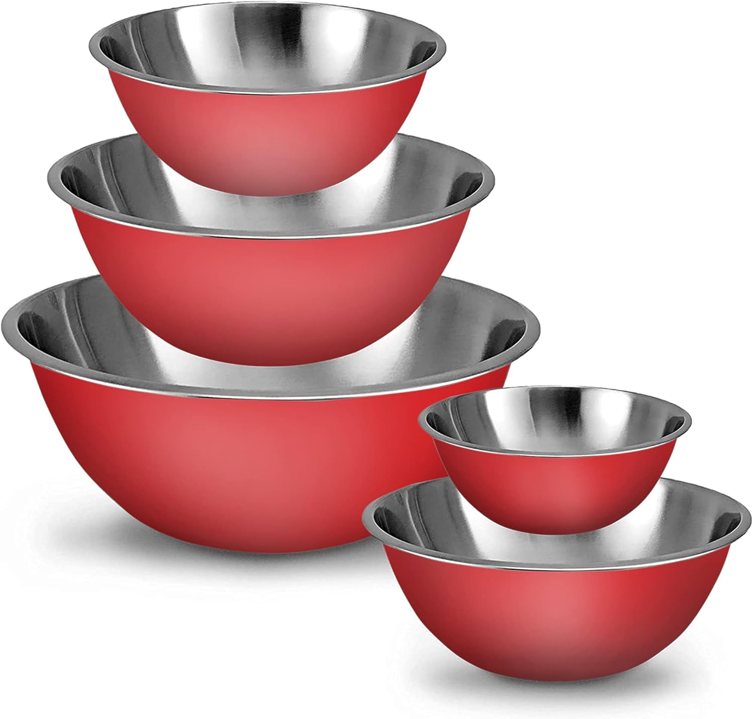 Meal Prep Stainless Steel Mixing Bowls (Set of 5) Home, Refrigerator ...