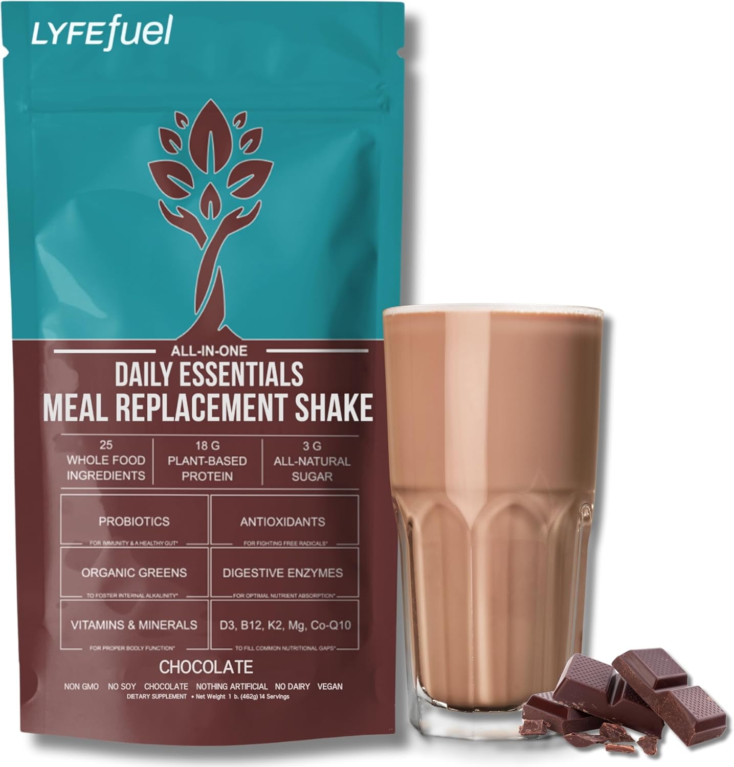 Meal Replacement Shake - Nutritious Plant Based Organic Protein Powder ...