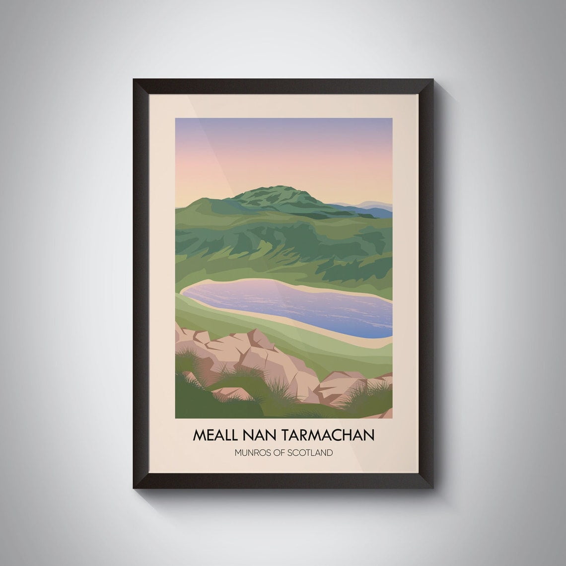 Meall Nan Tarmachan Munros Of Scotland Travel Poster, Scottish ...
