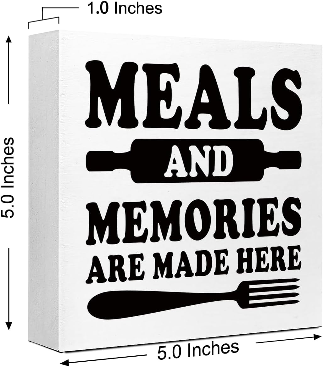 Meals and Memories are Made Here Kitchen Sign Decor,Kitchen Counter ...