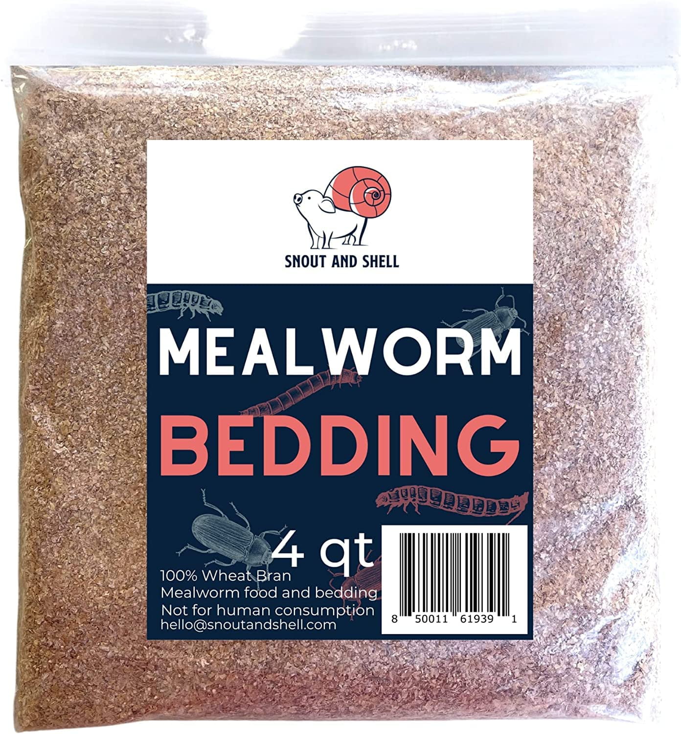 Mealworm Wheat Bran Bedding TMA2 and Food Source by Snout and Shell ...