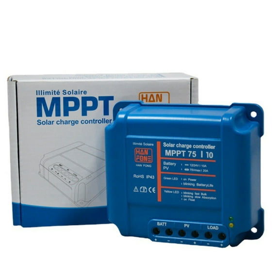 Meamaz 15-75V Solar Charge Controller (12/24-Volt Compatible) – MPPT ...