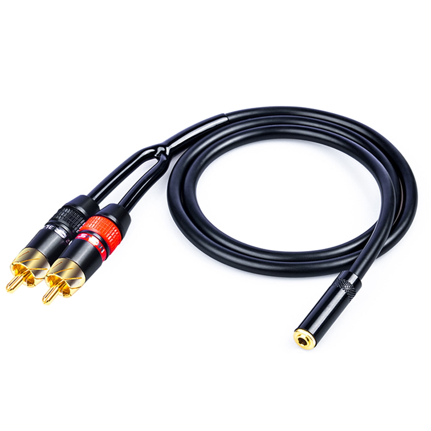 Meamaz 3.5mm to 2 RCA Stereo Audio Cable，Stereo RCA Y Splitter 3.5mm ...