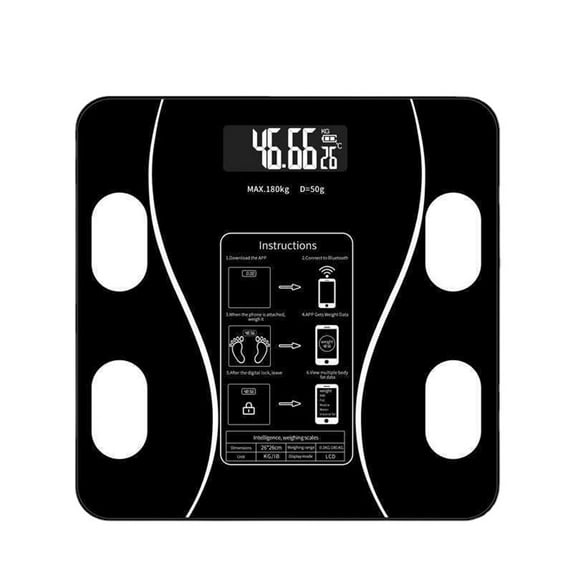 Meamaz Digital Smart Body Fat Scale (Bluetooth) – BMI/Body Composition ...