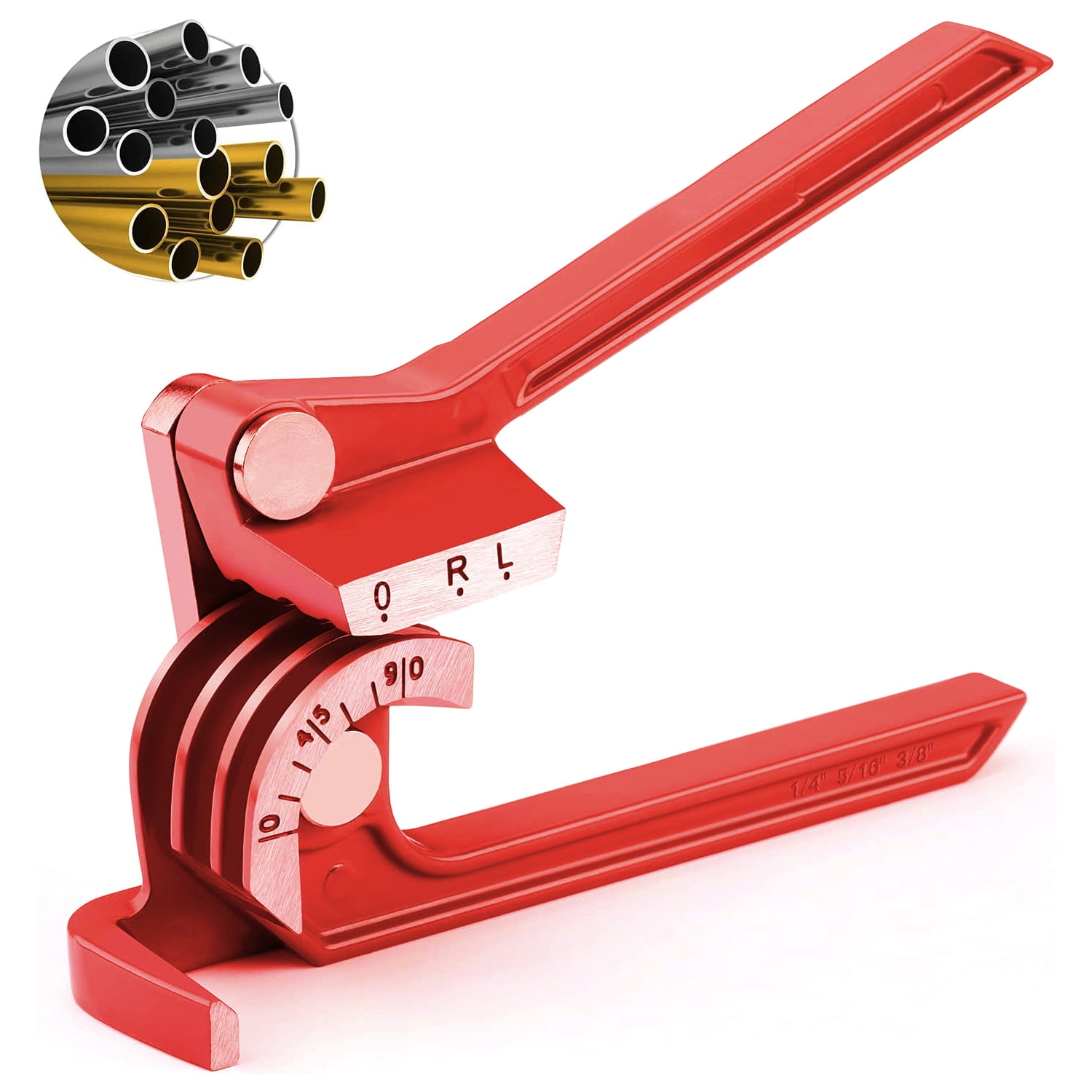 Meamaz Red Manual Pipe Bender (90° Bending) – Ergonomic Design for 1/4 ...