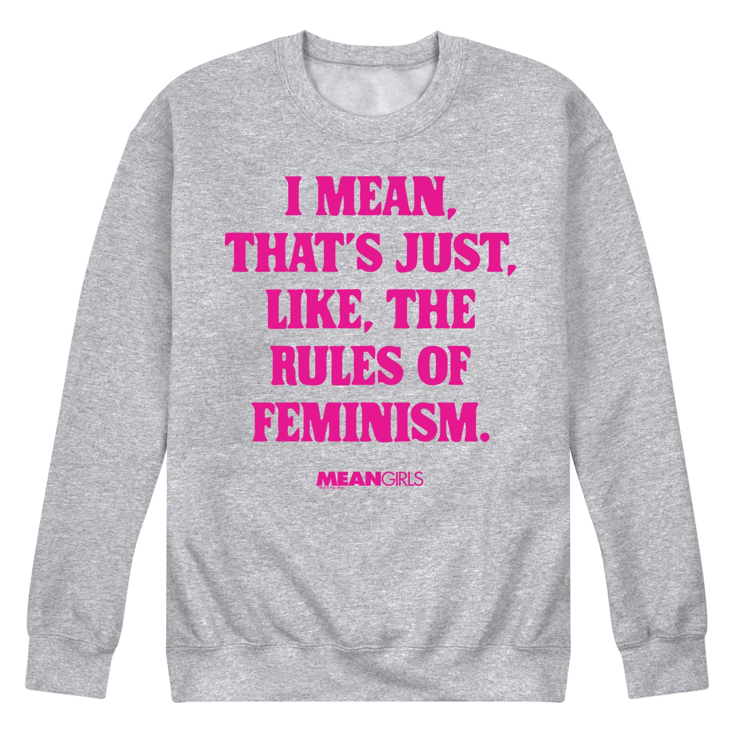 Mean Girls - Rules Of Feminism - Men's Crew Neck Fleece Pullover ...