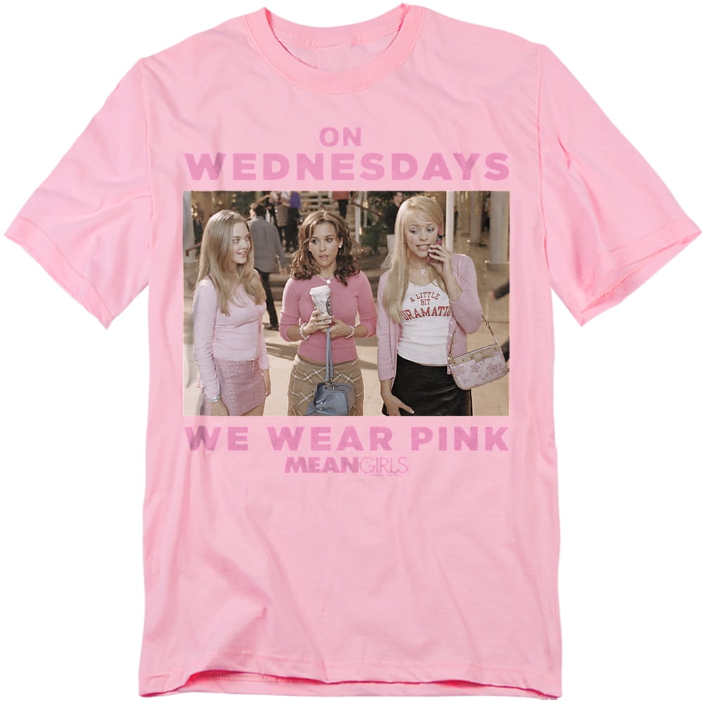 Mean Girls T-Shirt Wednesdays We Wear Pink Unisex Graphic Tee For Men ...