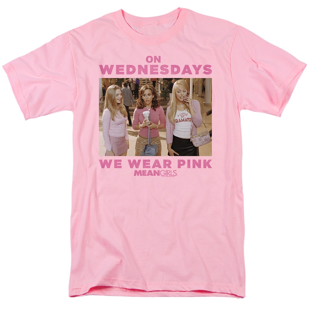 Mean Girls Wednesdays We Wear Pink Unisex Adult T Shirt (Large ...