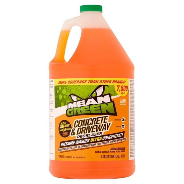 Mean Green Concrete & Driveway Degreaser, 128 fl oz - Walmart Business ...