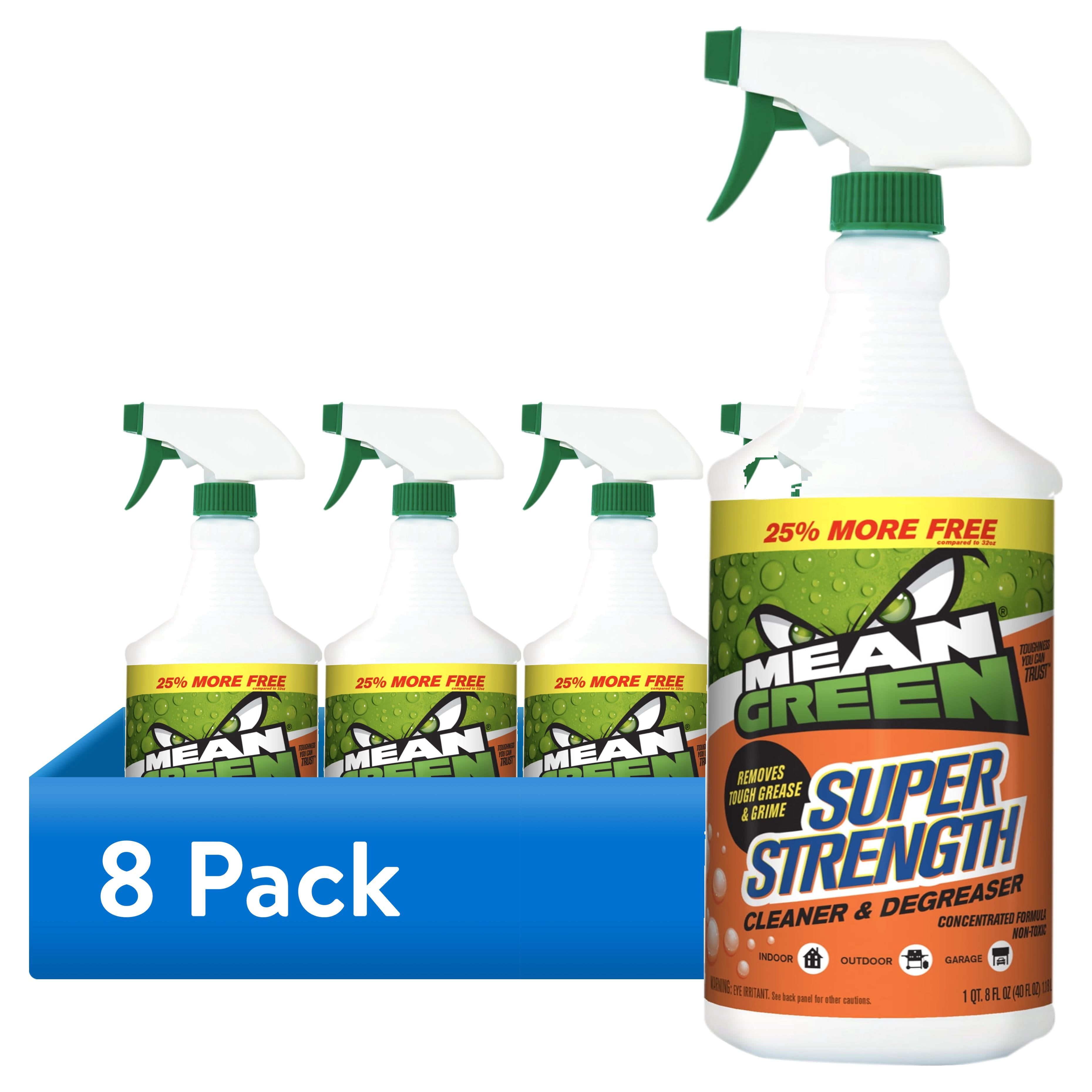 (8 pack) Mean Green Super Strength Cleaner & Degreaser, 40 oz - Walmart.com