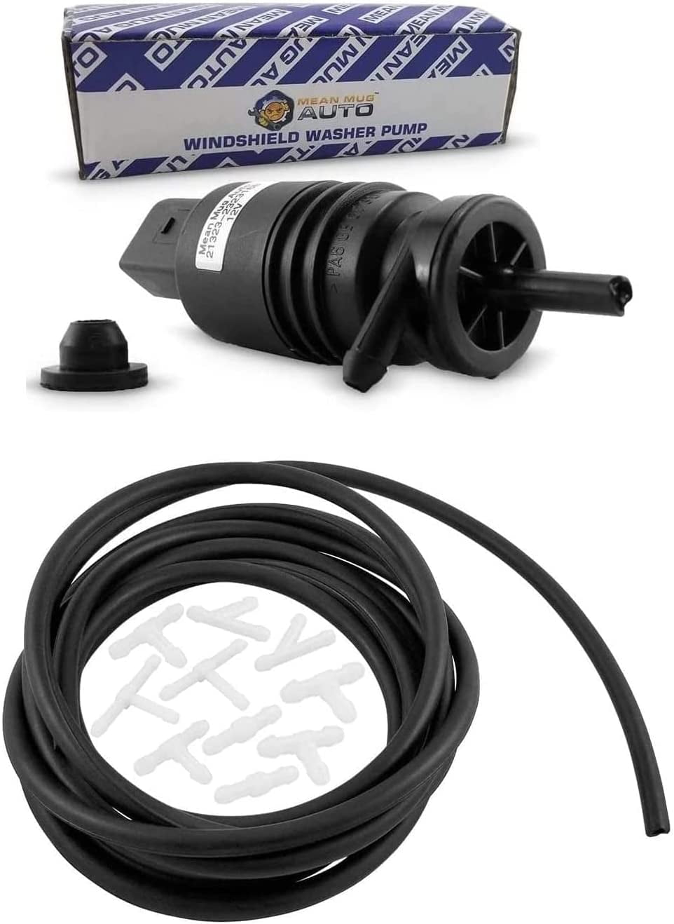 Mean Mug Auto 16212-21683A Windshield Washer Pump with Hose Pipe and ...