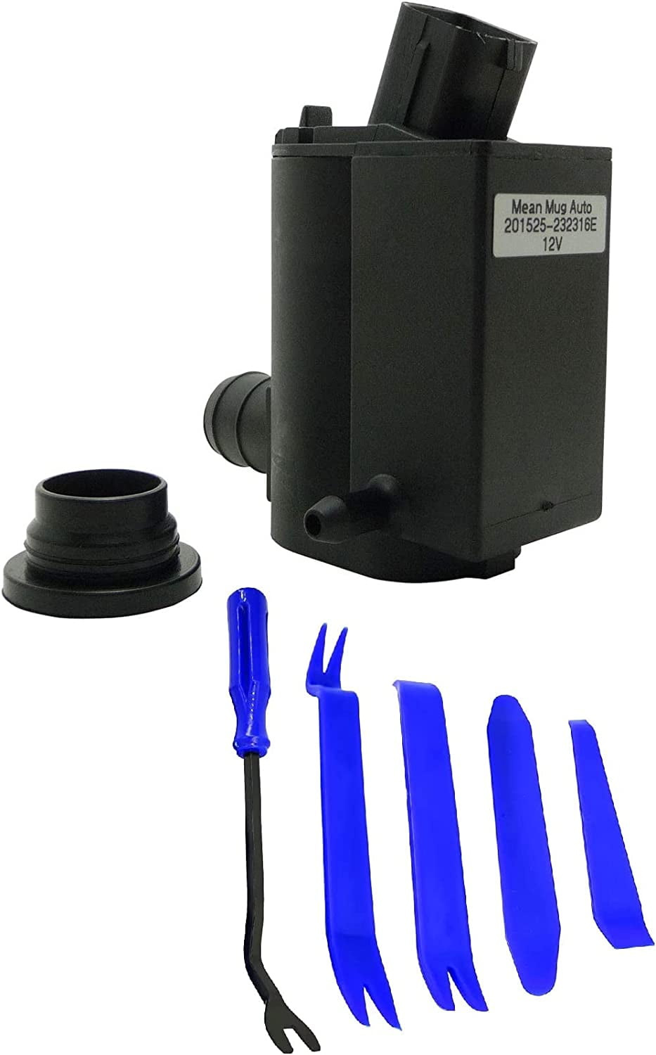 Mean Mug Auto 16212-81620B Windshield Washer Pump w/Grommet with 5 Pcs ...
