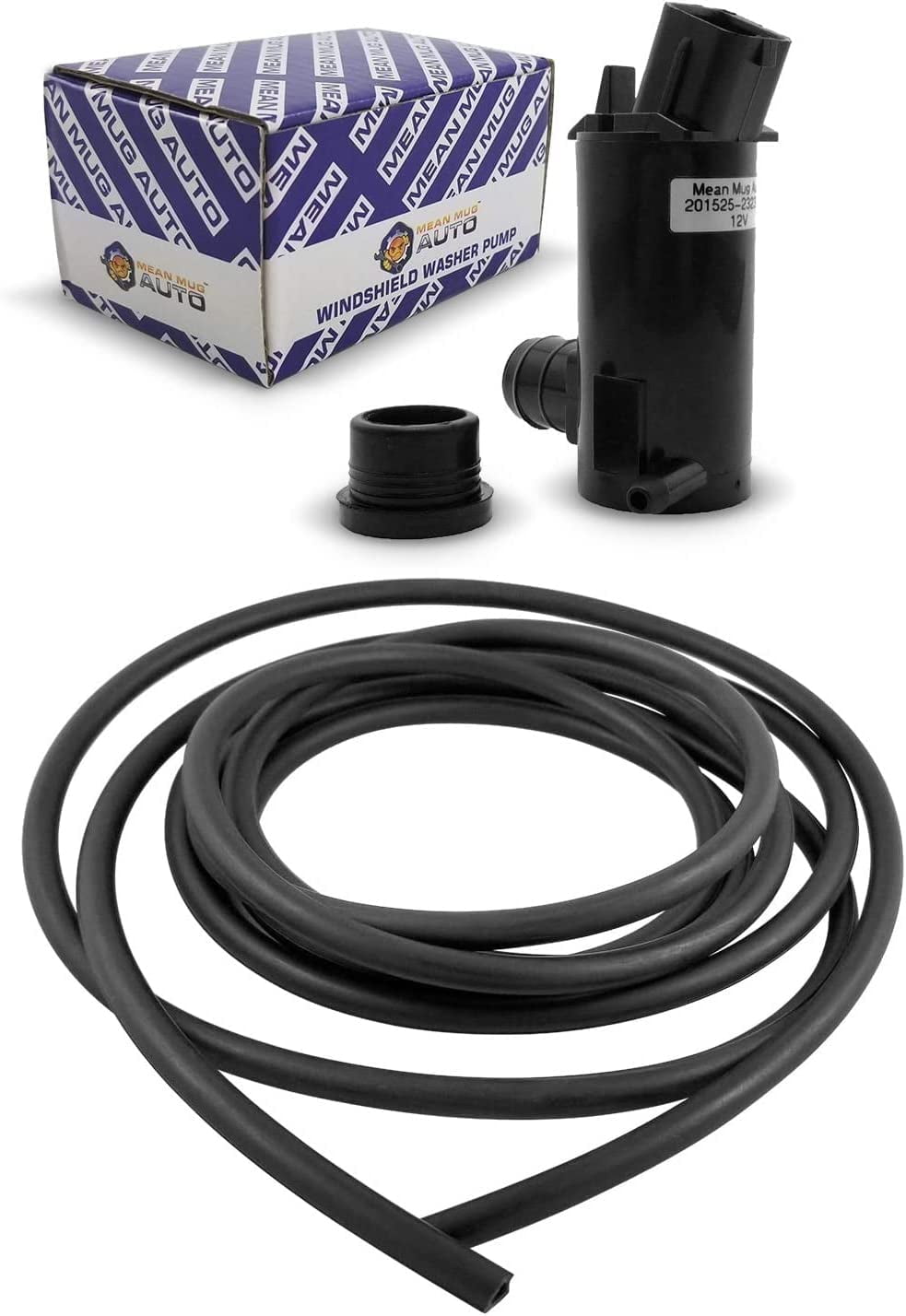 Mean Mug Auto 16212-8816C Windshield Washer Pump w/Grommet with 3 Meter ...