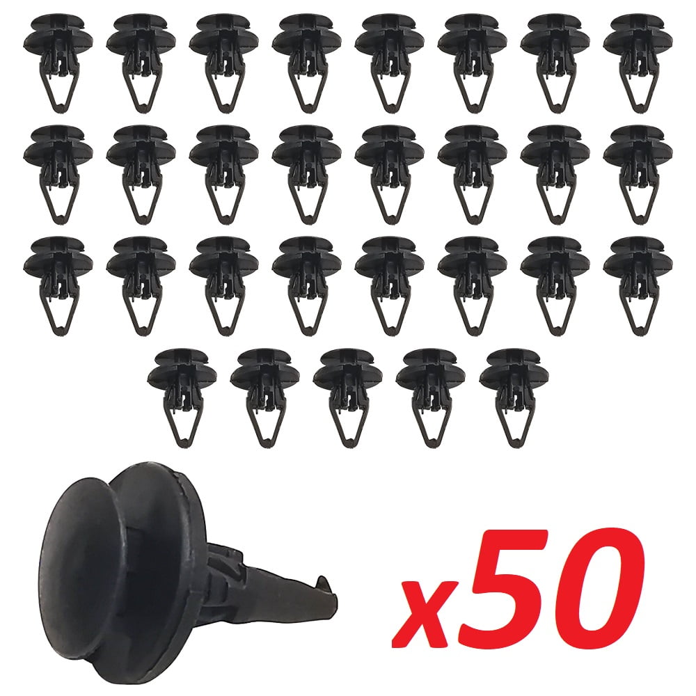 Mean Mug Auto 20519-61618A 50x Undertray Rivets, Fascia & General Purpose Push-Type Retainer ...