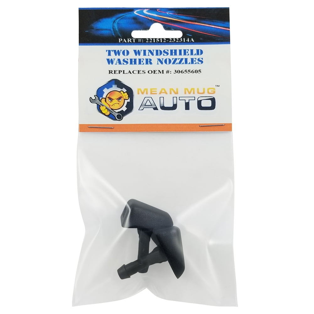 Mean Mug Auto 221512-232314A (Two) Front Windshield Washer Nozzles ...