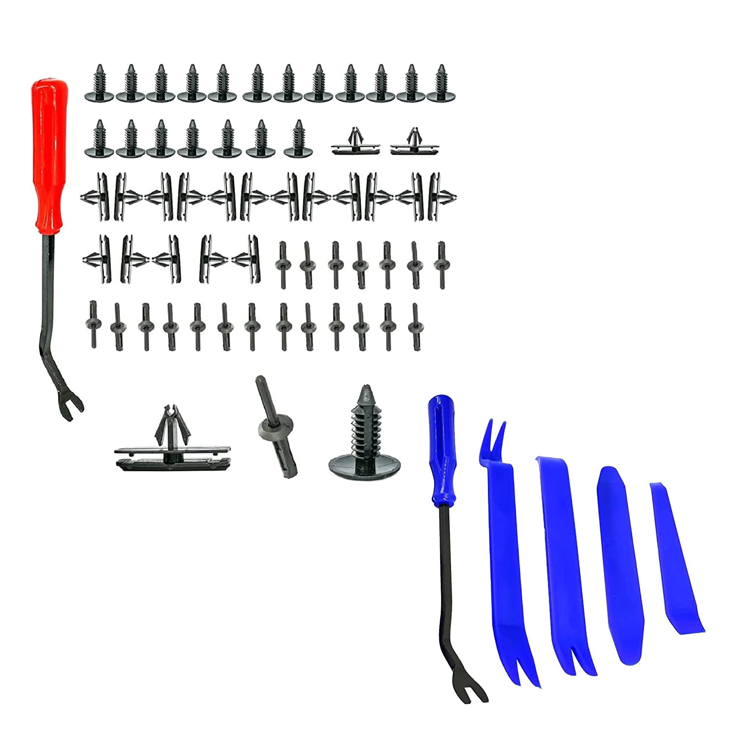 Mean Mug Auto 61 Pcs Blind Rivets Rocker Molding, Fender Flare Clips ...