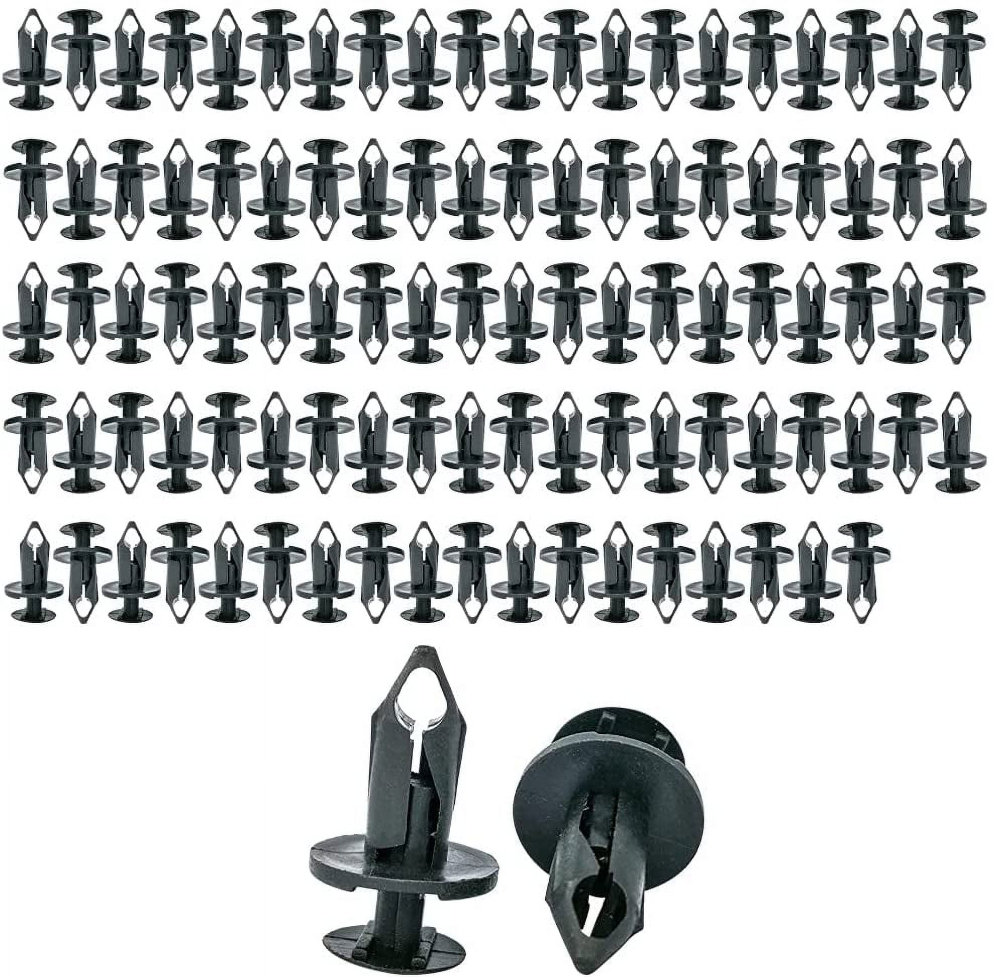 Mean Mug Auto 7133-3129A 100x Bumper Clips 8mm Nylon Fastener Rivets ...