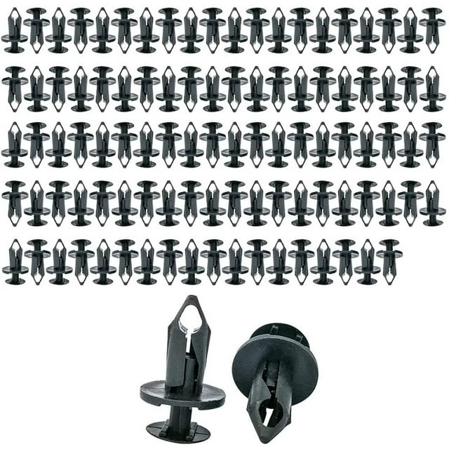Mean Mug Auto 7133-3129A 100x Bumper Clips 8mm Nylon Fastener Rivets ...