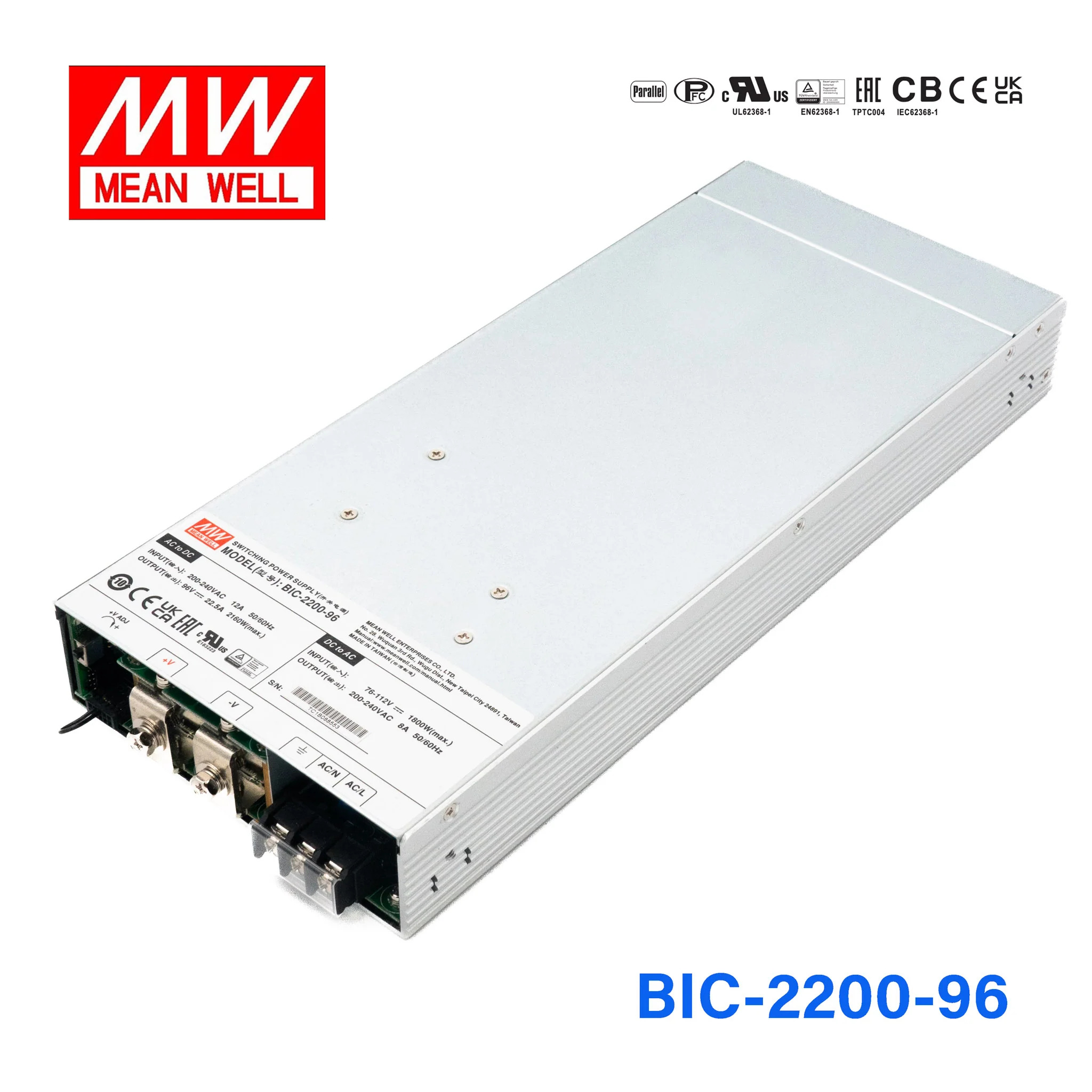 Mean Well BIC-2200-96 Bidirectional Power Supply with Energy Recycle Function 2.2KW - Walmart.com