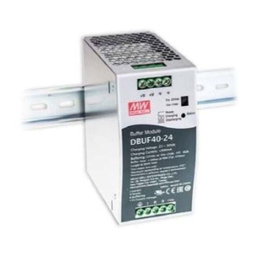 Mean Well DBUF40-24 Buffer Module Power 24V 40A Supply - DIN Rail - Walmart.com