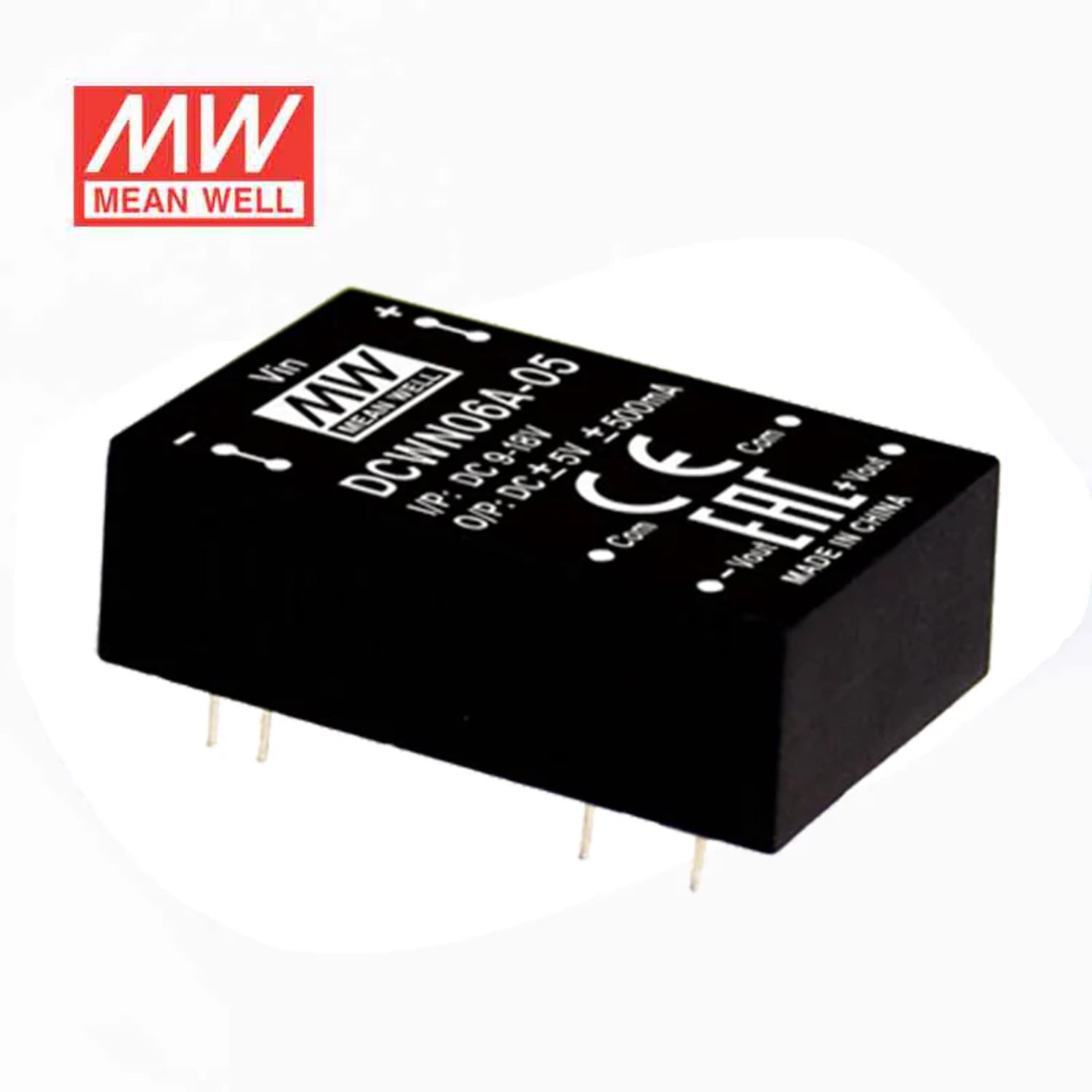Mean Well DCWN06A-12 DC-DC Converter - 6W 9~18V DC in 12V out - Walmart.com