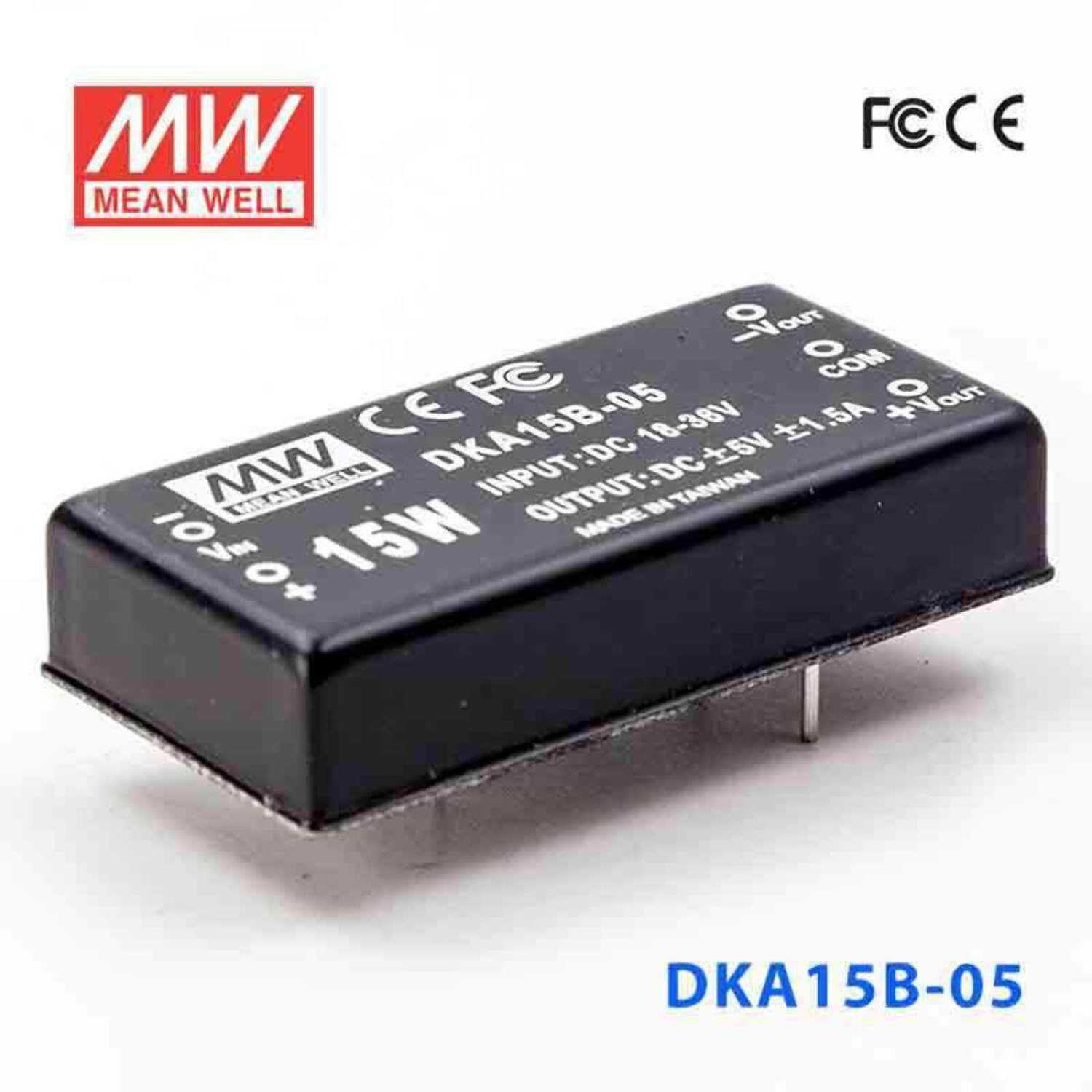 Mean Well DKA15B-05 DC-DC Converter - 15W - 18~36V in ±5V out - Walmart.com