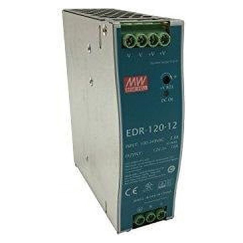 Mean Well EDR-120-12, DIN Rail Power Supplies 120W 12V 10A EN55022 Class A - Walmart.com