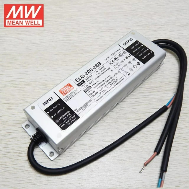 Mean Well ELG-240-36D2 AC-DC Single output LED Driver Mix Mode (CV+CC) with PFC - Walmart.com