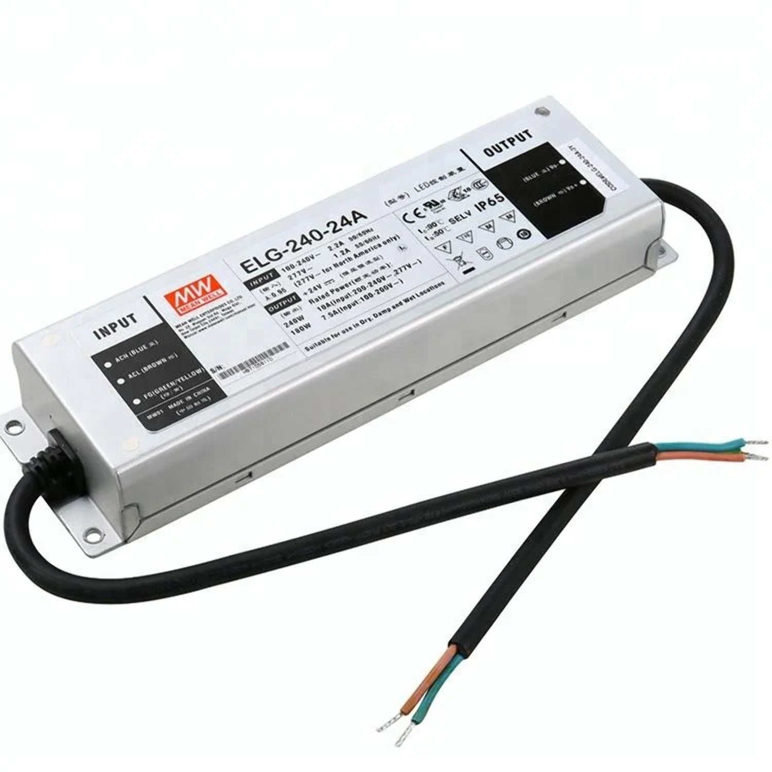 Mean Well ELG-240-42D2 AC-DC Single output LED Driver Mix Mode (CV+CC) with PFC - Walmart.com