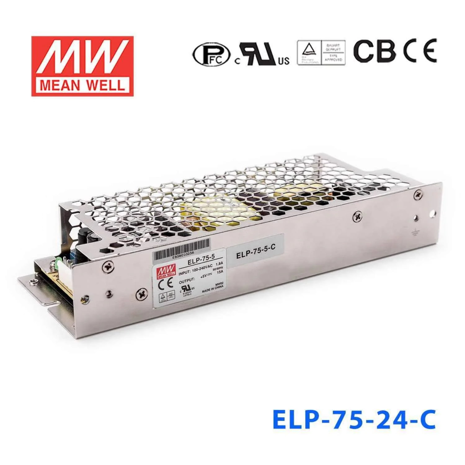 Mean Well ELP-75-24-C Power Supply 75W 24V - Walmart.com