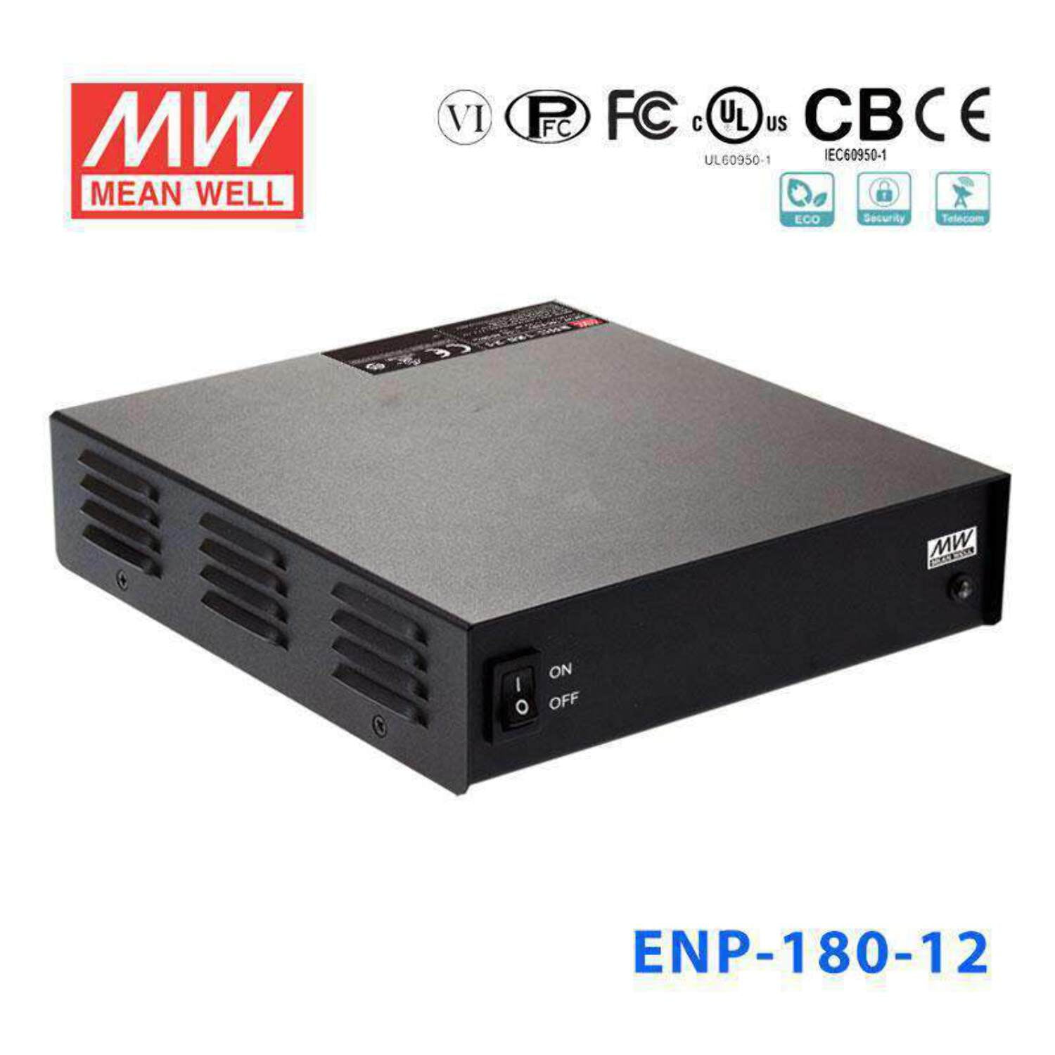 Mean Well ENP-180-12 Desktop Type Chargers 180W 13.8V 13A - Level VI ...
