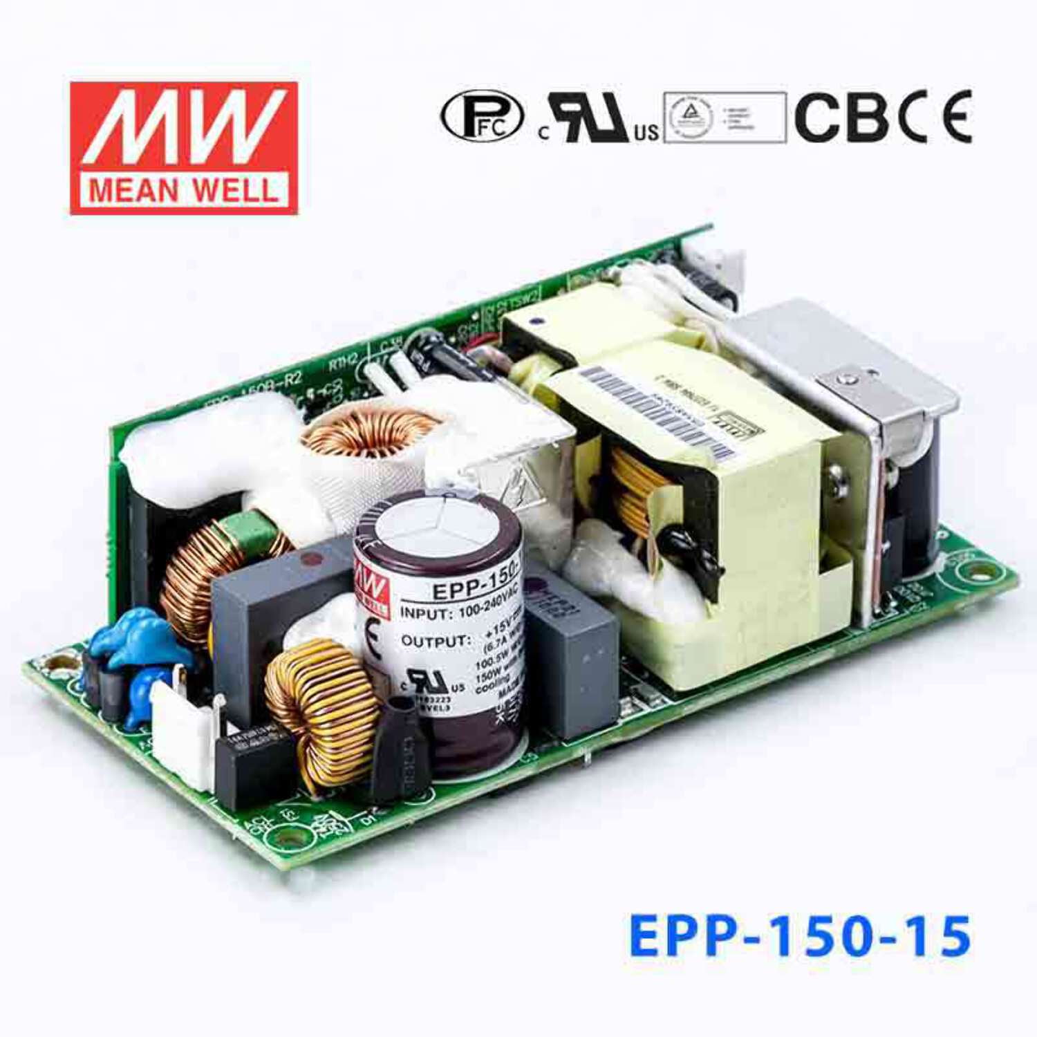 Mean Well EPP-150-15 Power Supply 100W 15V - Walmart.com