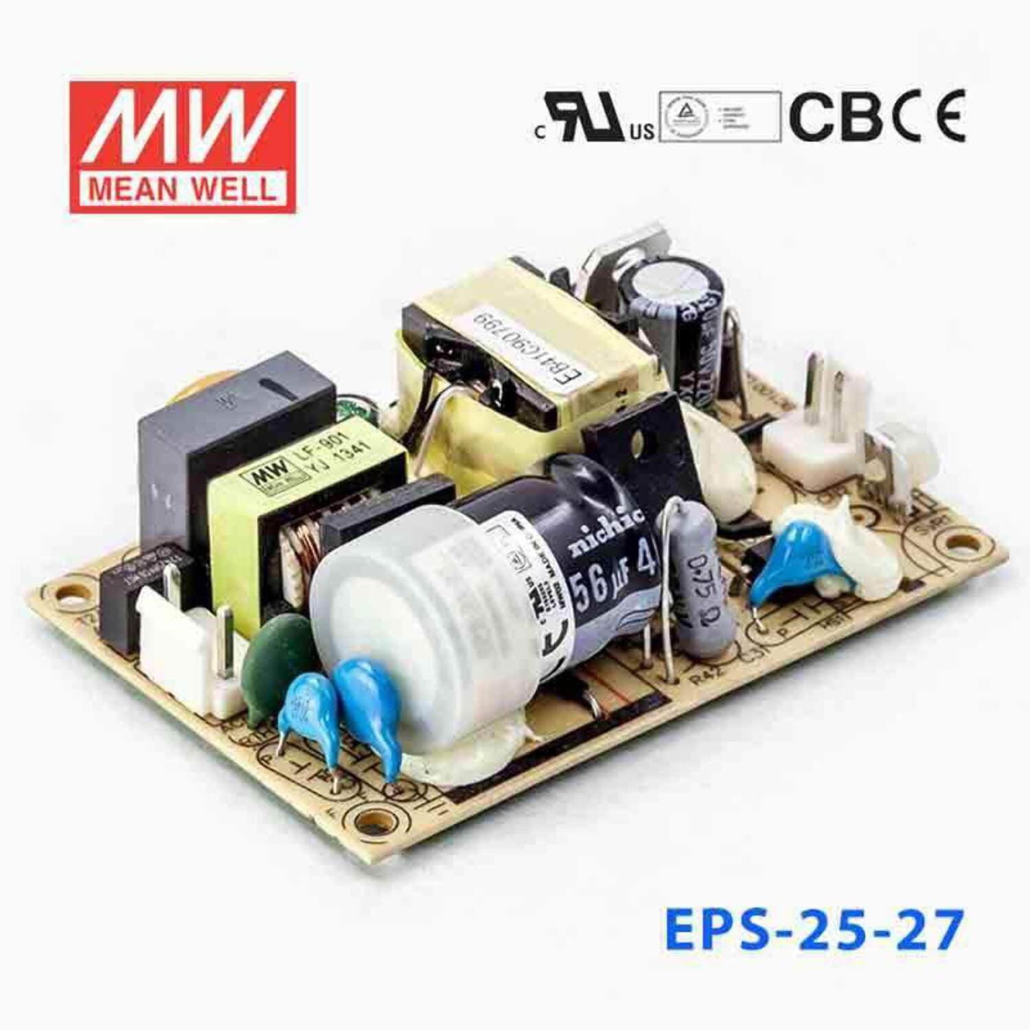 Mean Well EPS-25-27 Power Supply 25W 27V - Walmart.com