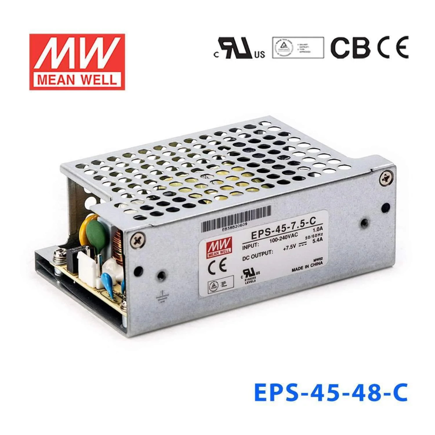 Mean Well EPS-45-48-C Power Supply 48W 48V - Walmart.com