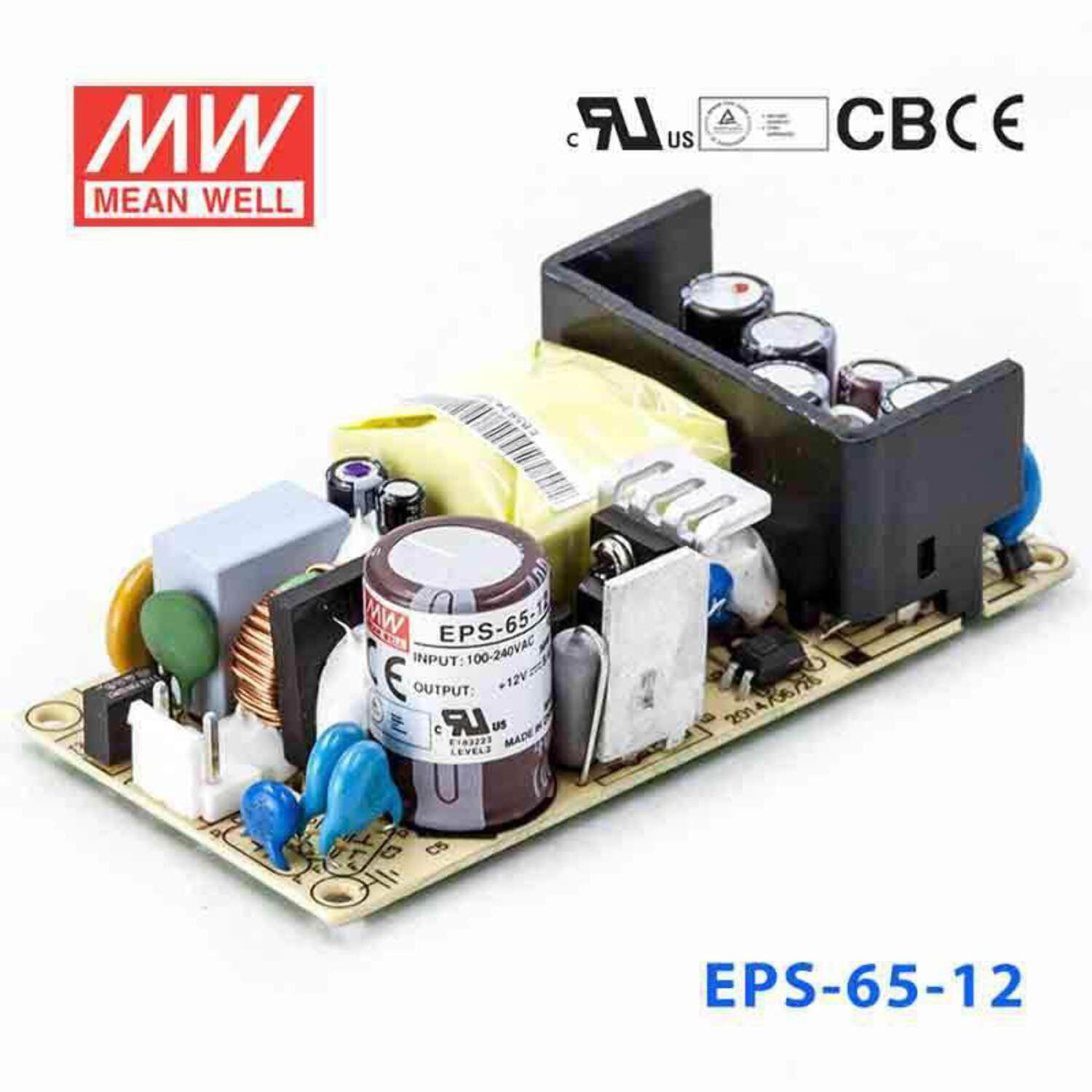 Mean Well EPS-65-12 Power Supply 65W 12V - Walmart.com